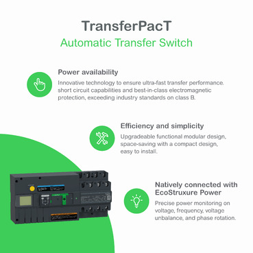 TA10D3L1004TPE - active automatic transfer switch, TransferPacT Active ...