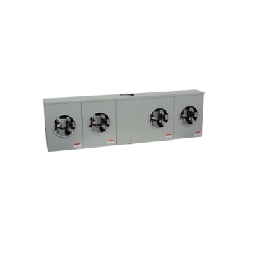 U4R2352TCR - HORIZONTAL METER SOCKET 4 GANG CON ED | Schneider Electric USA