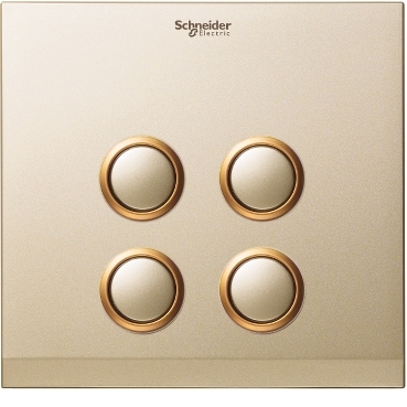 UC24SW_XCG - Ulti-ELV - 4 gang switch cover plate (champagne gold ...