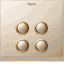UC24SW_XCG - Ulti-ELV - 4 gang switch cover plate (champagne gold ...