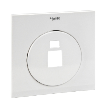 UDC31RJ_XPW - 1 Gang Telephone/Data Socket Cover Plate, Pearl White | ช ...