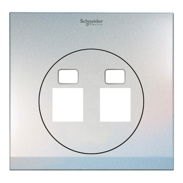 UDC32TD_XPW - Ulti - 2 gang RJ45 data socket cover plate (pearl white ...