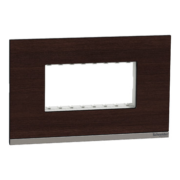 UNPCP4M_WD - Cover frame, Unica Pure, with fixing frame, 1 gang, 4 ...