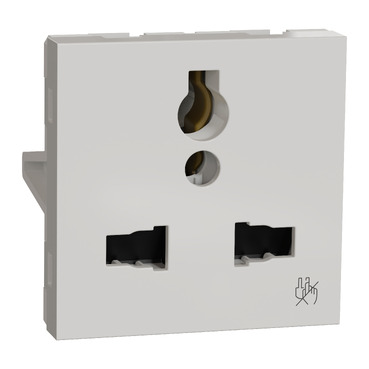 UNS13INTSK2M_WE - Unica Pure, 13A, International Socket outlet with ...