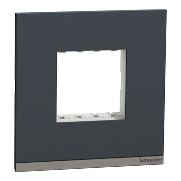 UNSCP2M_GY - Cover Frame, Unica Pure, with fixing frame, 1 gang, 2 ...