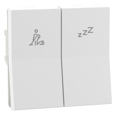 UNSDNDMMRSW2M_WE - Switch, Unica Pure, electromechanical, DND & MMR ...