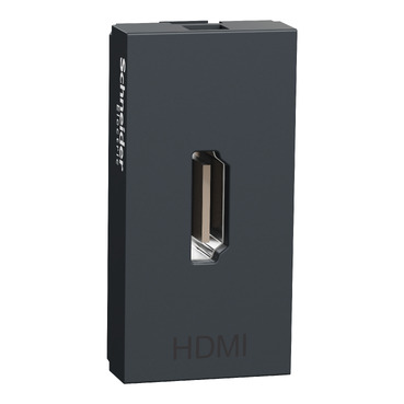 UNSHDMI_GY - Audio/video socket, Unica Pure, HDMI, 1 module, grey ...