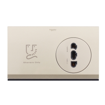 US727H XCG - Ulti - 100/240V ac, shaver socket (champagne gold ...