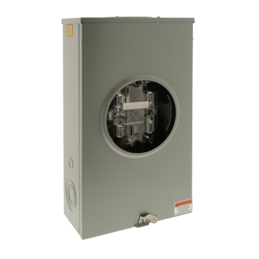 UTH5203T - Individual meter socket, ringless socket, lever bypass, 4 ...