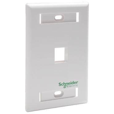 VDIB27761WE - Actassi - wallplate- US format - 1 gang - RJ45 keystone ...