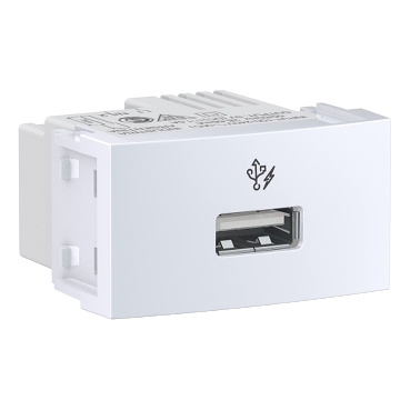 WDA109811 - MOD 1 TOMA USB 1A 220V 1M BLANCO BASE | Schneider Electric ...