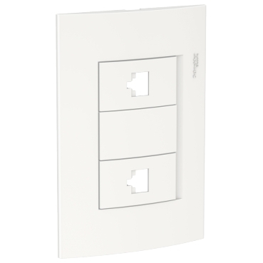 WDA65491 - CONJ. CONECTOR P/ADAP RODA 2 RJ45 S1 BCO | Schneider ...