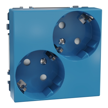 WDE002687 - 2-osainen pistorasia, Exxact, uppoasennukseen vino ...