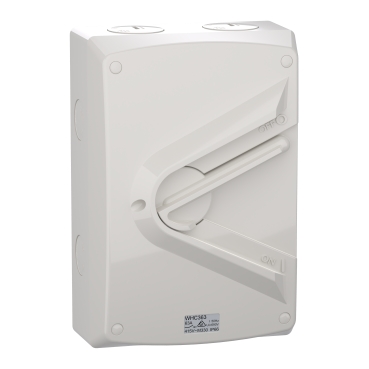 WHC363-RG - Switch, Weathershield, 1-Gang, 3 Pole, 63A, 415VAC, IP66 ...