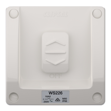 WS226-RG - Switch, Weathershield, 1-Gang, 16AX, 250VAC, IP66 ...