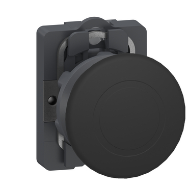 XA2AC21 - Complete push button of DIA40, Easy Harmony XA2, plastic mushroom head, 22mm, black ...