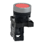 XA2EA42 - round red push-button Ø 22 - flush spring return - 1NC ...
