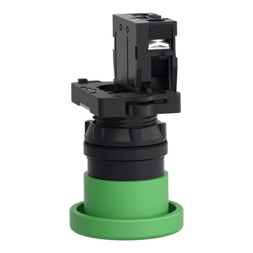 XA2EC31 - Complete push button, Harmony XA2, plastic, green mushroom ...