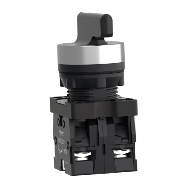 XA2EJ33 - Complete selector switch, Easy Harmony XA2, plastic, black ...