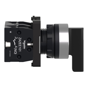 XA2EJ33 - Complete selector switch, Easy Harmony XA2, plastic, black ...
