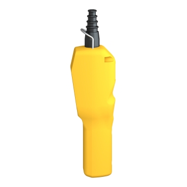 XACA211 - Pendant control station, Harmony XAC, plastic, yellow, pistol grip, 2 booted push ...