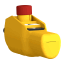 XACA2073 - Pendant control station, Harmony XAC, plastic, yellow, pistol grip, 2 push buttons ...