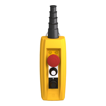 XACB3291 - pendant control station XAC-B - 2 pushbuttons 1 Emergency stop | Schneider Electric