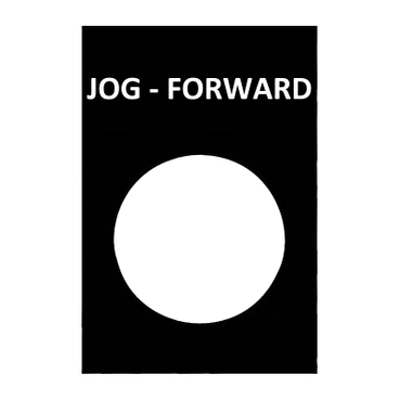 ZB2BY2381 - Marked legend, Harmony XAC, nameplate, 30 x 40mm, plastic ...