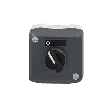 XALD134 - Complete control station, Harmony XALD, XALK, plastic, dark ...
