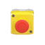 XALK198H7 - Harmony, yellow control station, red mushroom head push ...
