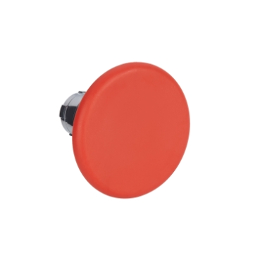 ZB2BR4C - Mushroom push button head, Easy Harmony XB2, 60mm, metal, red ...