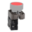 XB2BA42C - Complete push button, Easy Harmony XB2, metal, flush, red ...