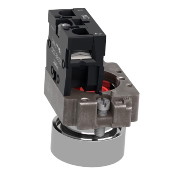 XB2BA42C - Complete push button, Easy Harmony XB2, metal, flush, red ...