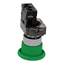 XB2BC31C - Complete push button, Easy Harmony XB2, metal, green, mushroom head 40mm, 22mm, 1NO ...