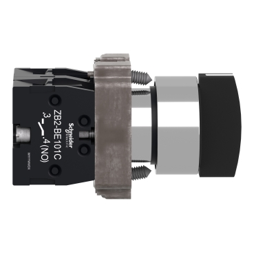 XB2BD33C - Complete selector switch, Easy Harmony XB2, metal, black ...