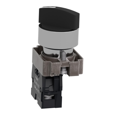 XB2BD21C - Complete selector switch, Easy Harmony XB2, metal, black ...