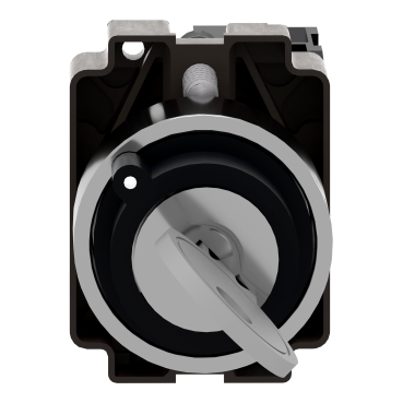 XB2BG21C - Key selector switch, Easy Harmony XB2, metal, black, 22mm ...