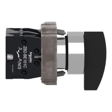 XB2BJ33C - Complete selector switch, Easy Harmony XB2, metal, black ...