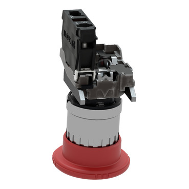 XB4AB2 - Emergency switching off push button, Harmony XB4, metal, 22mm ...