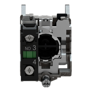 XB4BA51 - Push button, Harmony XB4, metal, flush, yellow, 22mm, spring ...