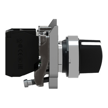 XB4BD41 - Interruptor selector negro Ø 22mm, 2 posiciones, retorno por ...