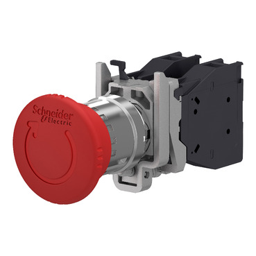 XB4BS8445GEX - Complete emergency stop push button, Harmony XB4 ...