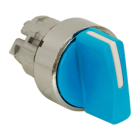 ZB4BD506 - blue selector switch head Ø22 3-position spring return ...