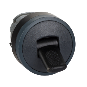 ZB4BD287 - black selector switch head Ø22 2-position stay put ...