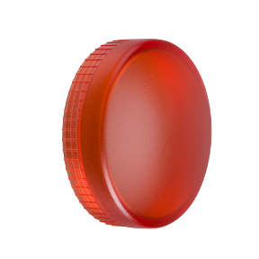 ZBV043S - red grooved lens for circular pilot light Ø22 with integral ...