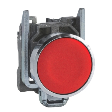 XB4BA41 - complete pushbutton XB4 - Ø22 mm - spring return | Schneider ...