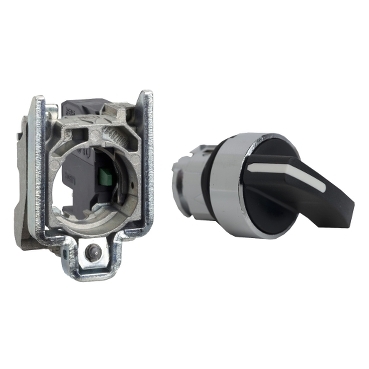 XB4BJ23 - complete selector switch - Ø 22 mm - metal - 2 positions ...
