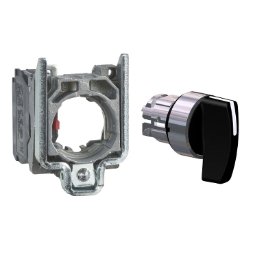 XB4BJ34 - complete selector switch - Ø 22 mm - metal - 3 positions ...