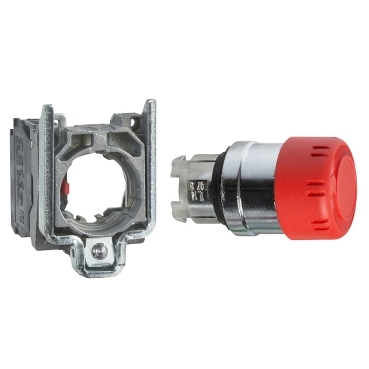 XB4BS442 - Push button, Harmony XB4, complete pushbutton Ø22 mm, spring ...