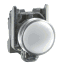 XB4BVM1 - white complete pilot light Ø22 plain lens with integral LED ...